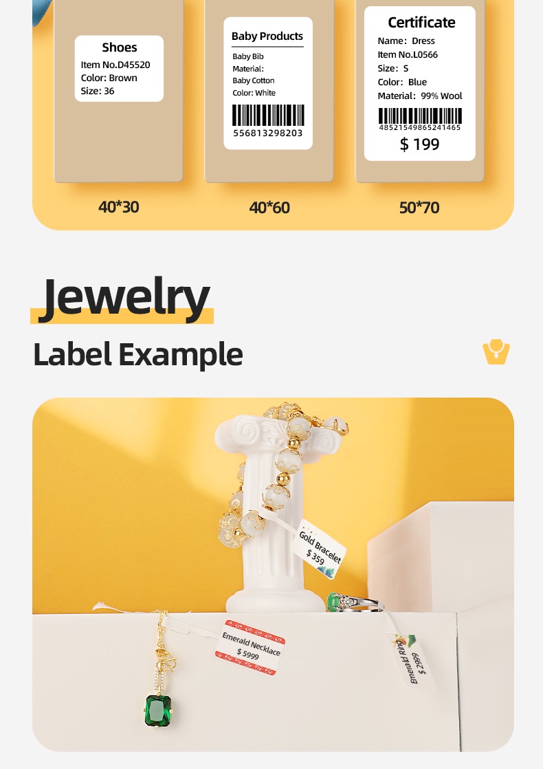 CLABEL 220B/221B/230B Label Sticker Price Tag Sticker Price Label ...