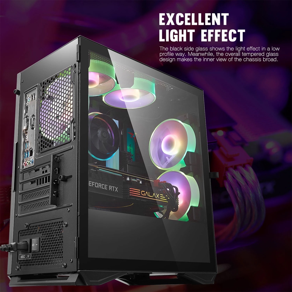 DarkFlash DLM22 Mid Tower Case, Brand New mid tower case. | Shopee ...