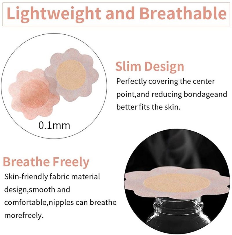 ZXYOUPING 200 PCS Nipple Stickers Unisex Anti-convex Nipple Cover ...