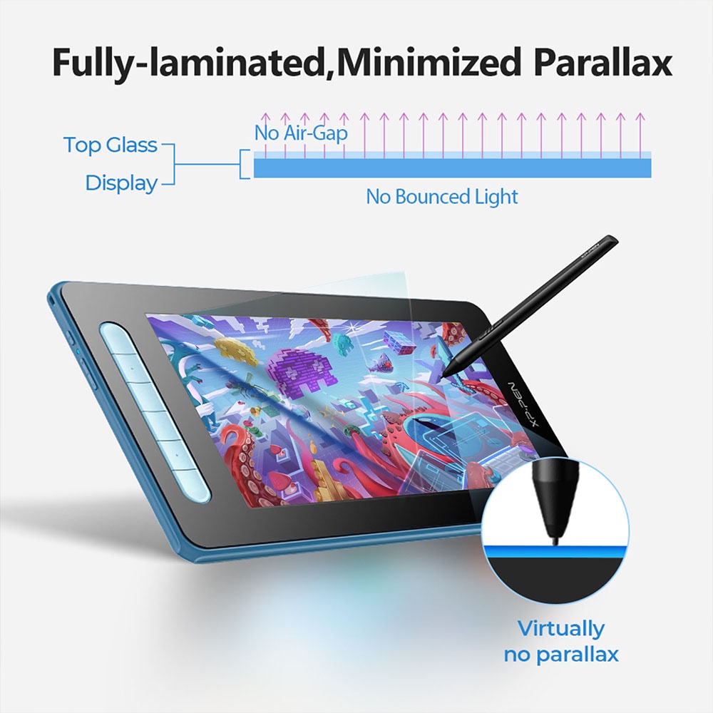 XPPen Artist 10 2nd Pen Display Drawing Monitor Drawing Display With X3 ...