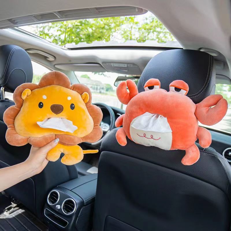 New tissue box storage sheep car seat back hanging tissue cover holder ...