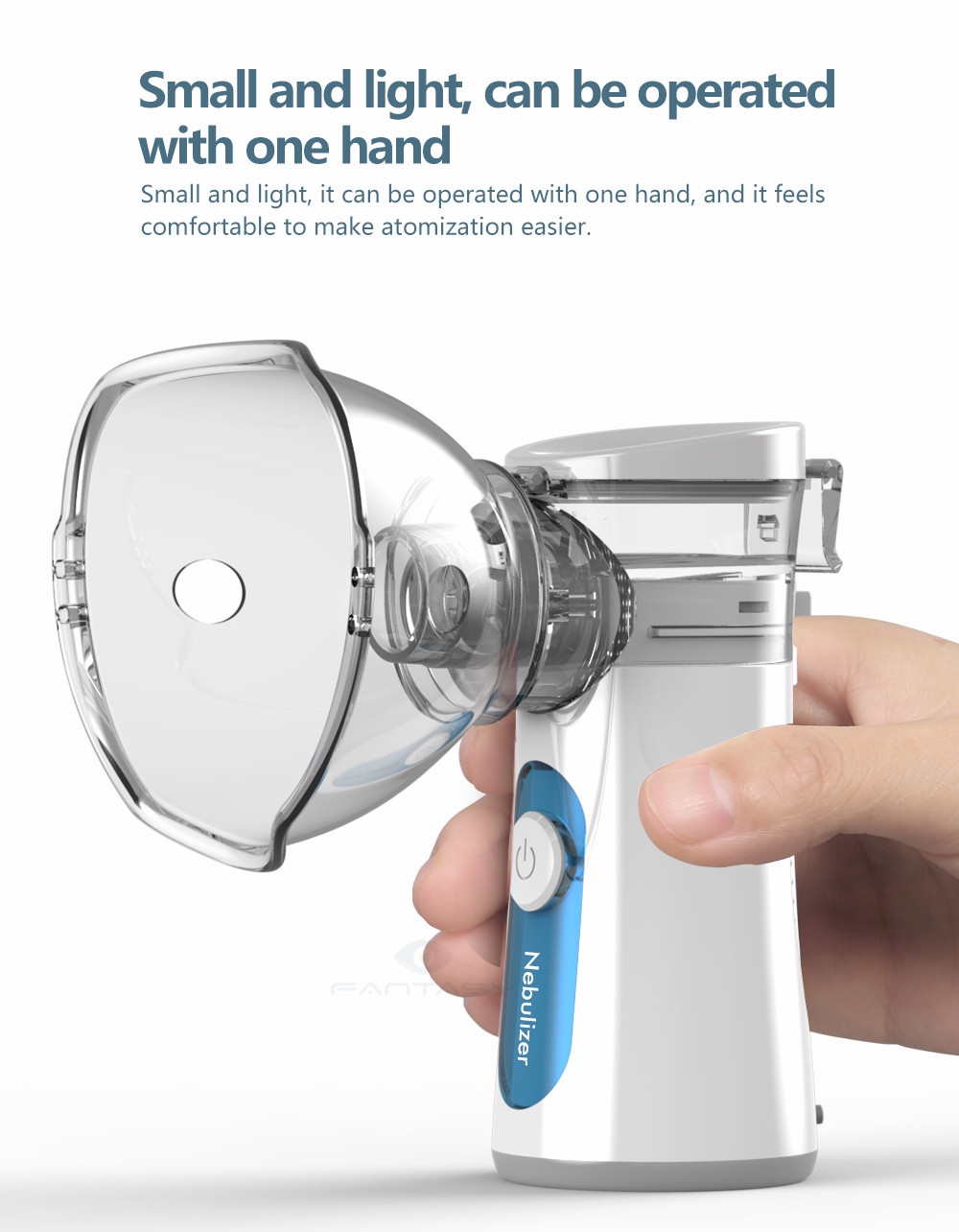 Ultra-quiet Portable Mesh Nebulizer Handheld Ultrasonic Coughing Phlegm ...