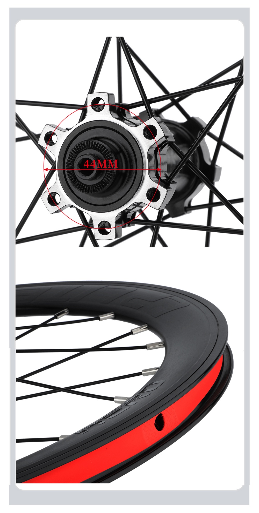 Lp Litepro Aero Ultra Light Wheels 40mm Rim For Folding Bicycle 20 Inch ...