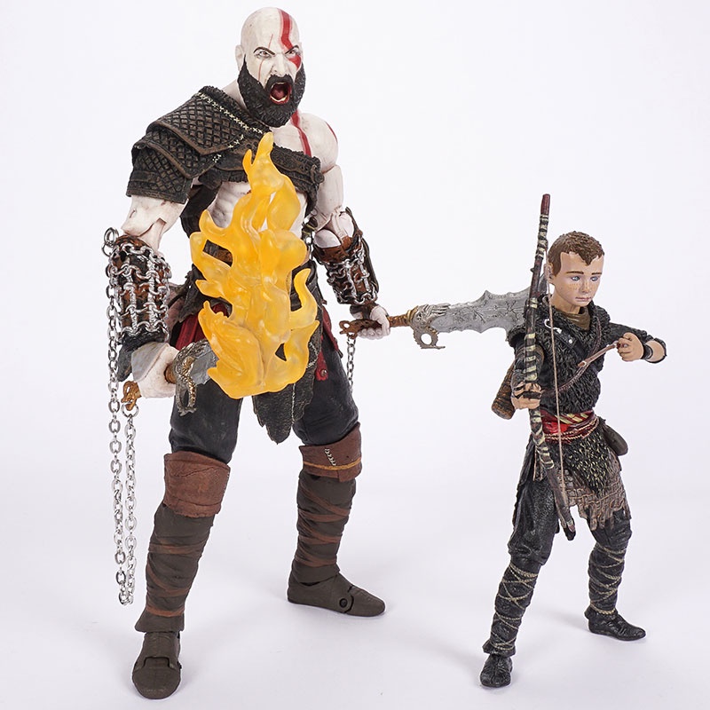 NECA Classic Game Ultimate God of War Action Figure Kratos Atreus Ghost ...