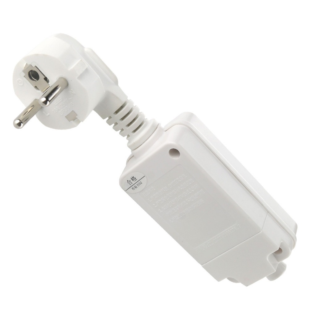 16A 220V 240V EU Plug GFCI Leakage Protection Safety RCD Socket Adaptor ...