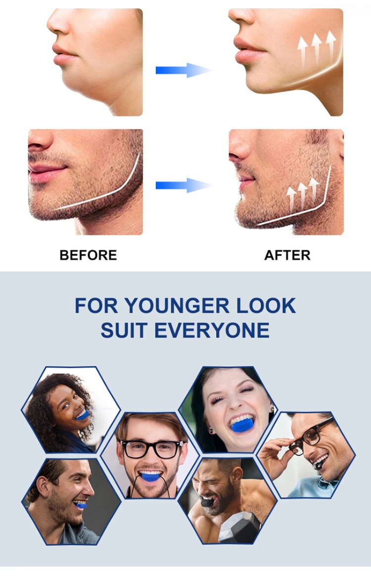 Jawline Exerciser Jaw Muscle Ball Jaw Shape Facial Fitness Chewing Ball ...