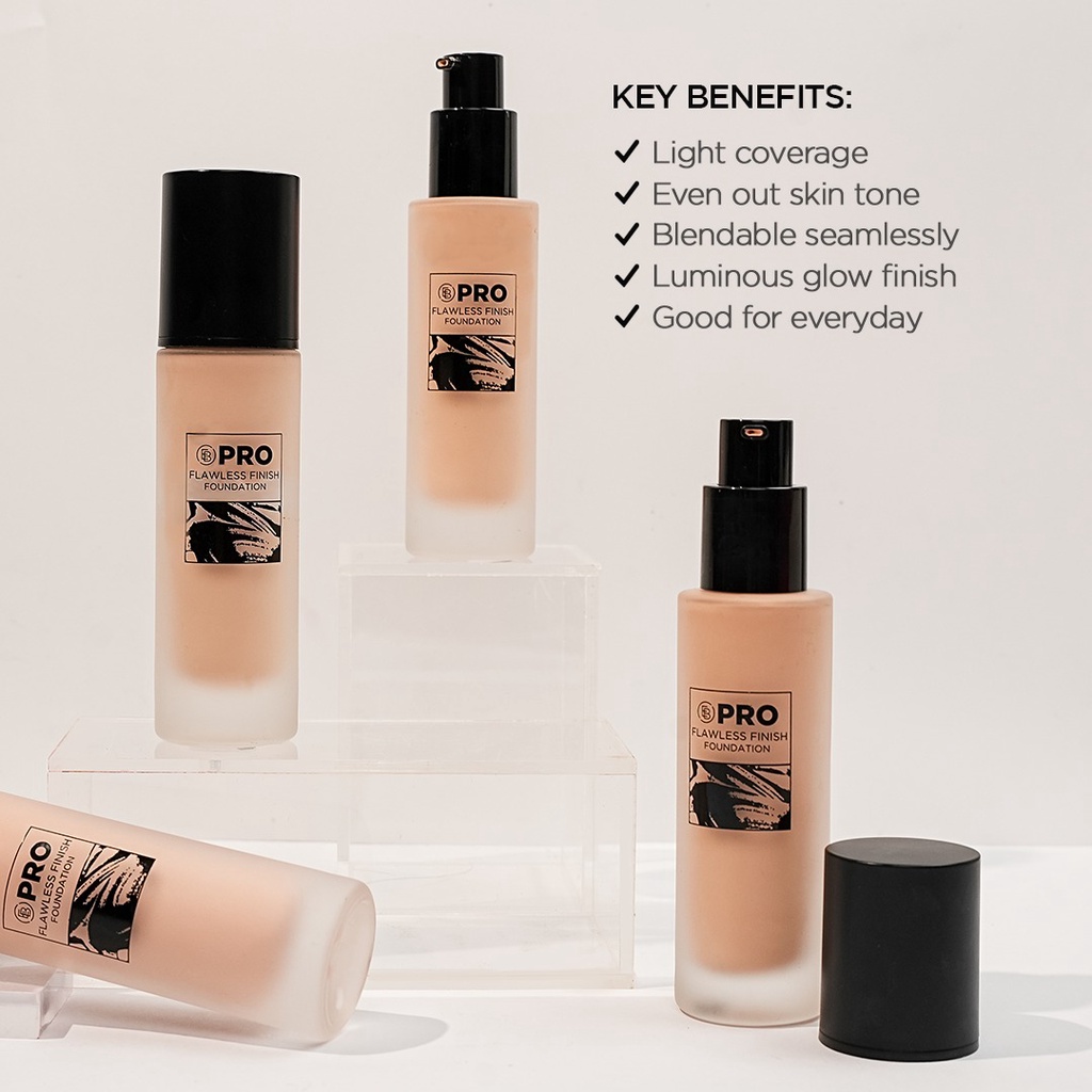 EB Pro Flawless Foundation 30ml [Foundation, Makeup, Full Coverage ...