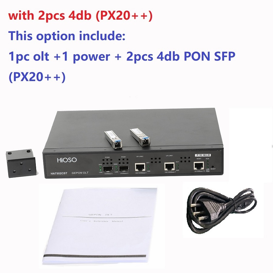 EPON OLT 2/4PON Ports FTTH CATV OLT Carrier-grade high-density Fiber ...