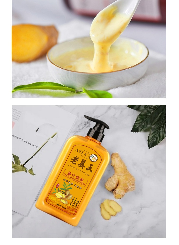 AZLA Ginger Hair Shampoo Fast Regrowth Hair Thick Anti-Hair Loss Anti ...