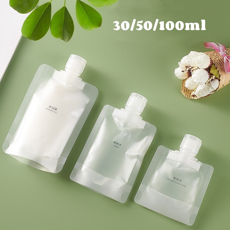 30/50/100ml Lotion Dispenser Bag Travel Portable Shampoo Cosmetic ...