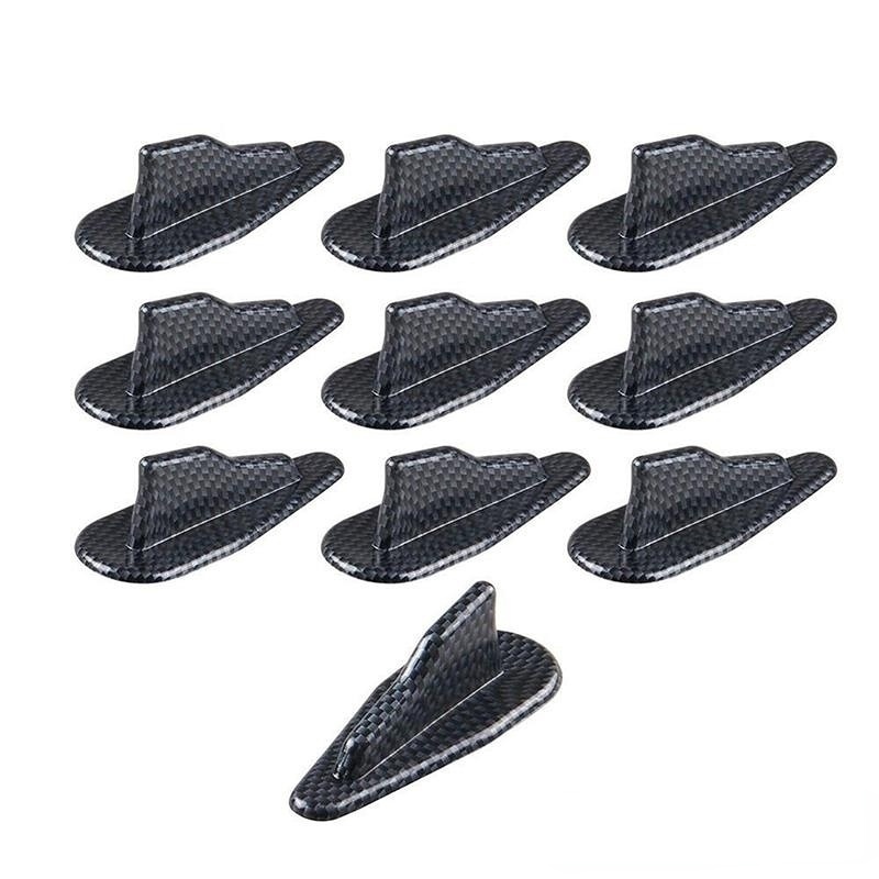 10 Pcs Air Vortex Generator Diffuser Shark Fin Kit for Spoiler Roof ...