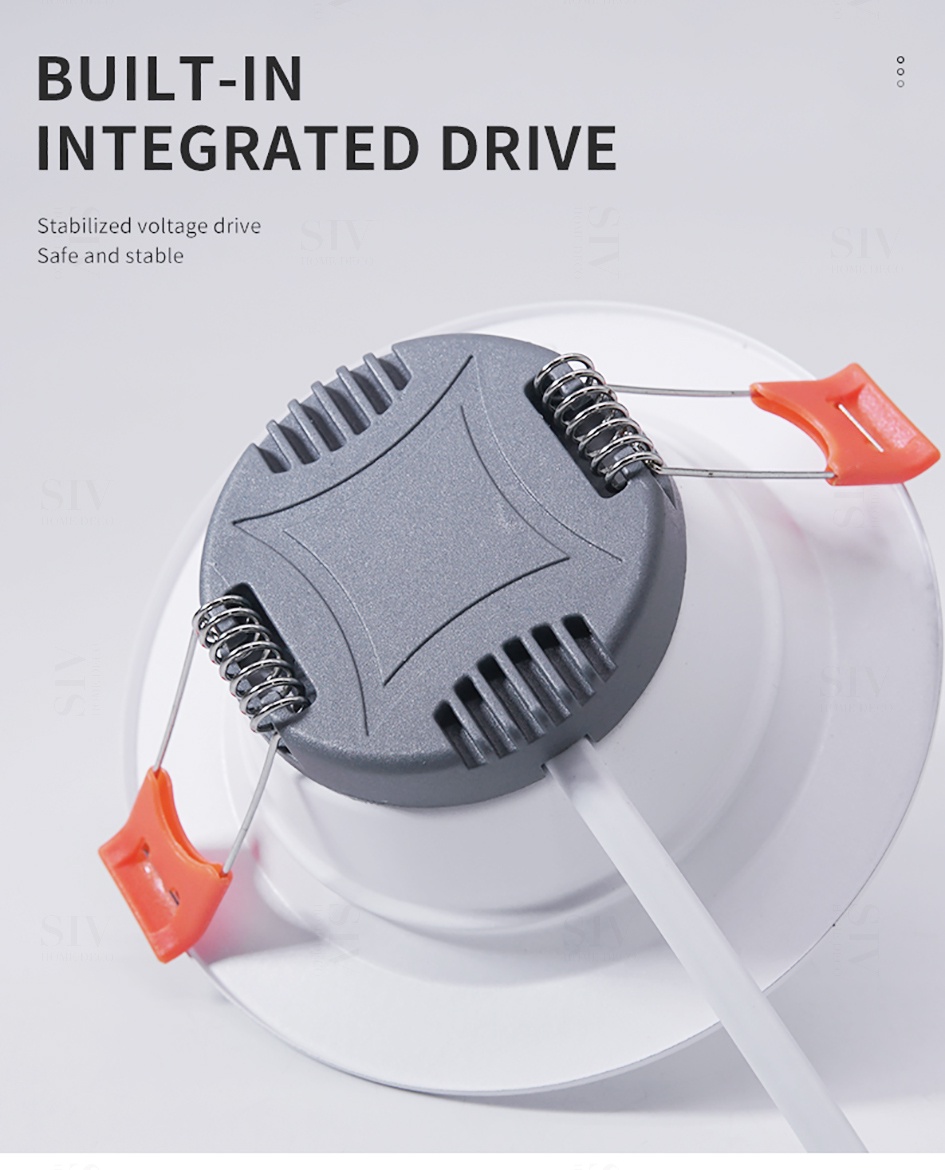 Siv Led Ceiling Panel Light Recessed Downlight Pin Lights, Energy ...