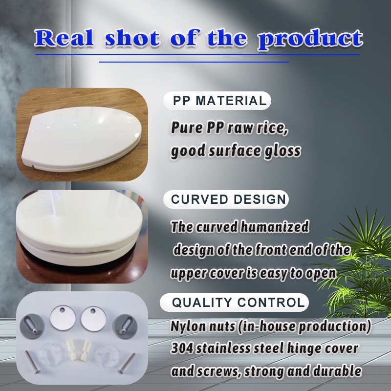 MANUYAMA Original Toilet Seat With Quietly Slow Close U/V/O Type ...