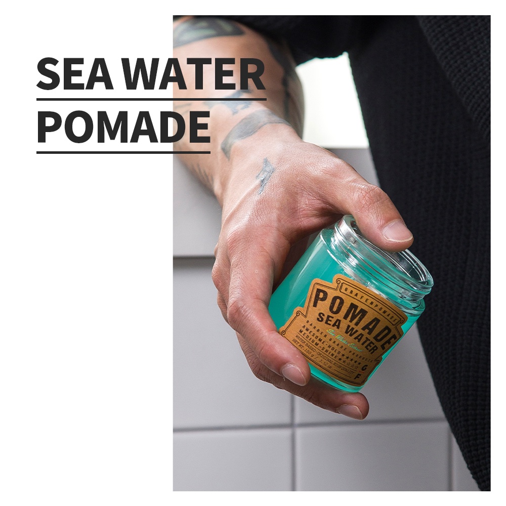 Grafen Sea Water Pomade 100g, Neat Water Pomade 100g | Shopee Philippines