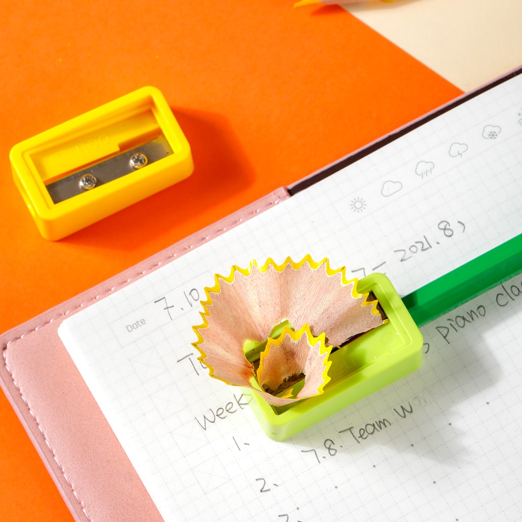 Deli Pencil Sharpener Cute Manual Sharpener Student Stationery School ...