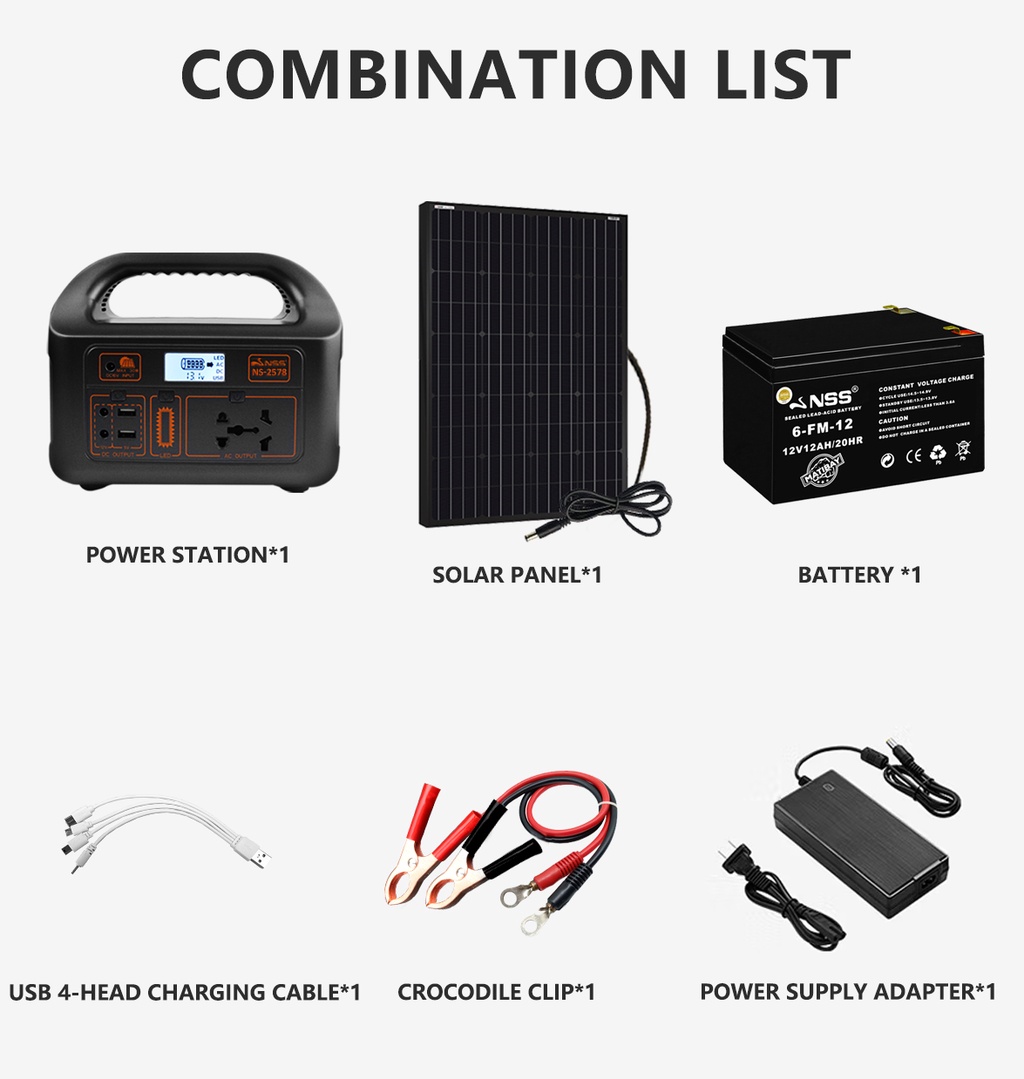 NSS power station 3 in 1 solar generator 150w 12000mah with 20w solar ...