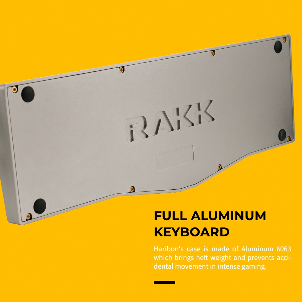 RAKK HARIBON Ergonomic Wireless Mechanical Keyboard| RGB | Dual Mode ...