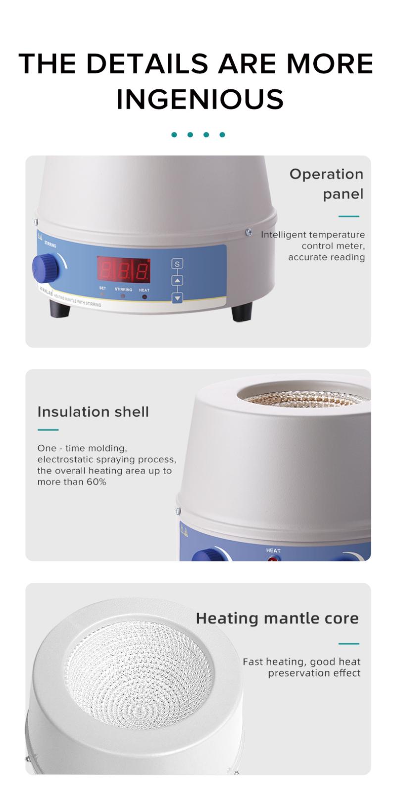 JOANLAB Digital Electric Heating Mantle With Magnetic Stirring Lab ...