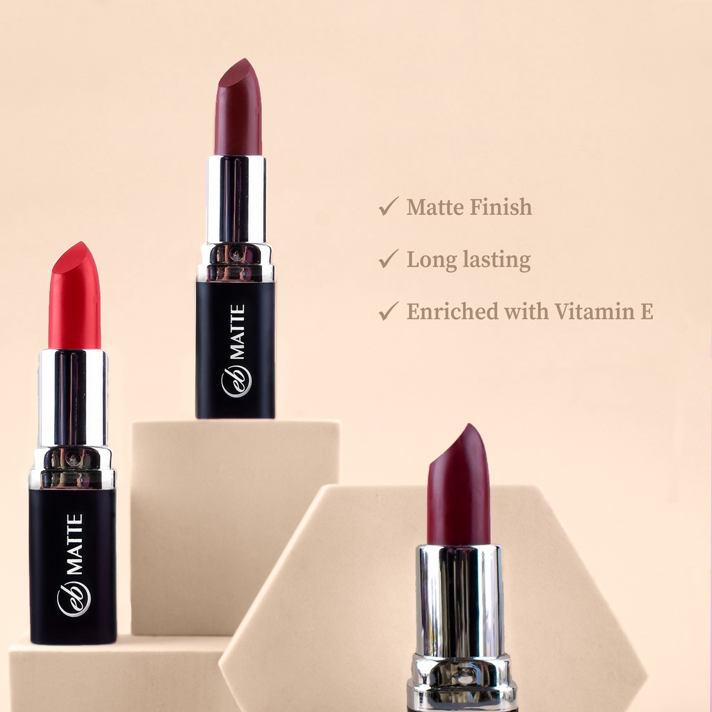 EB Matte Lipstick [Matte finish, Makeup, Pigmented] | Shopee Philippines