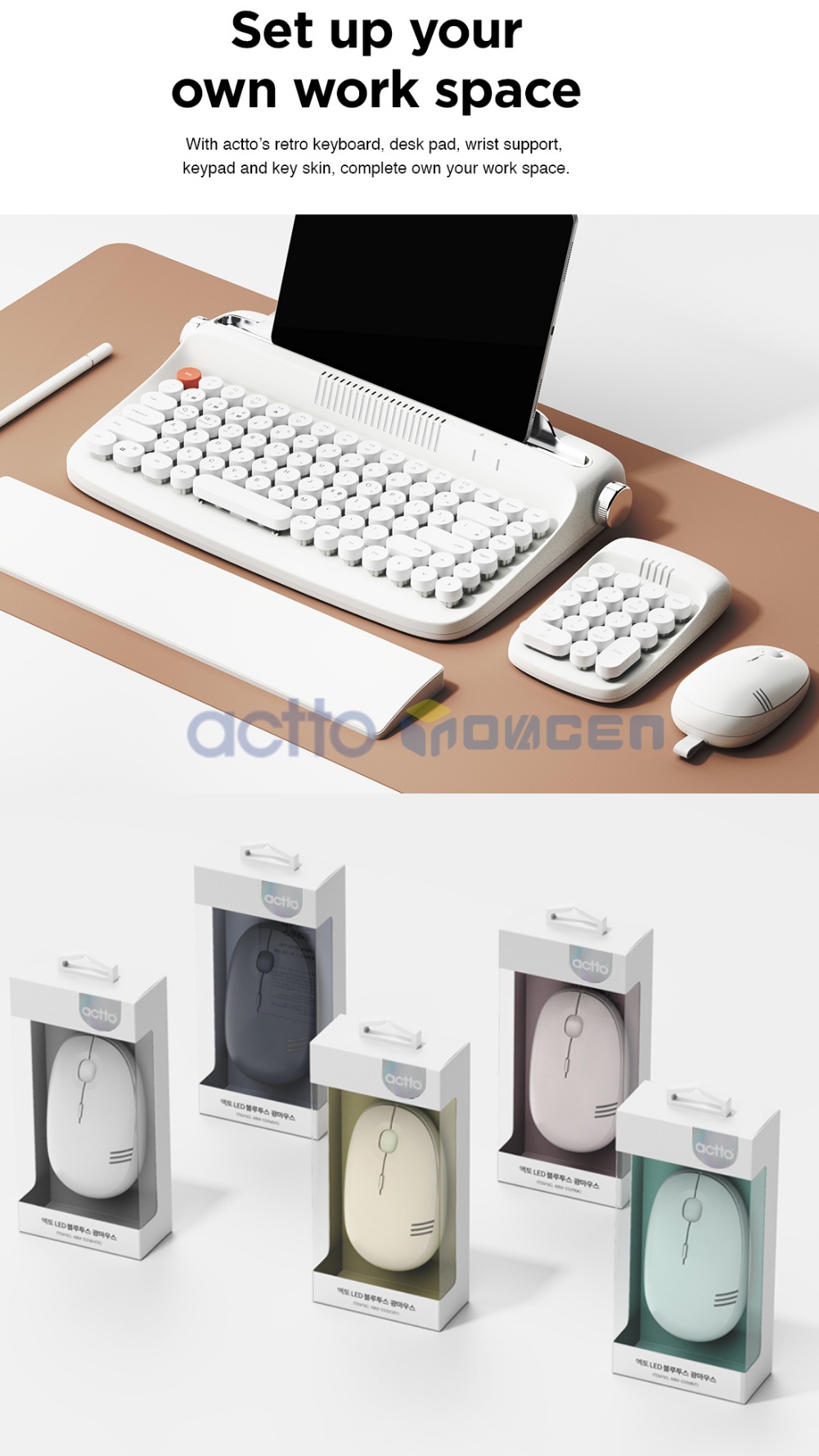 INOVAGEN Actto Wireless Optical Mouse Awm-03 Intuitive Led Design 2 ...