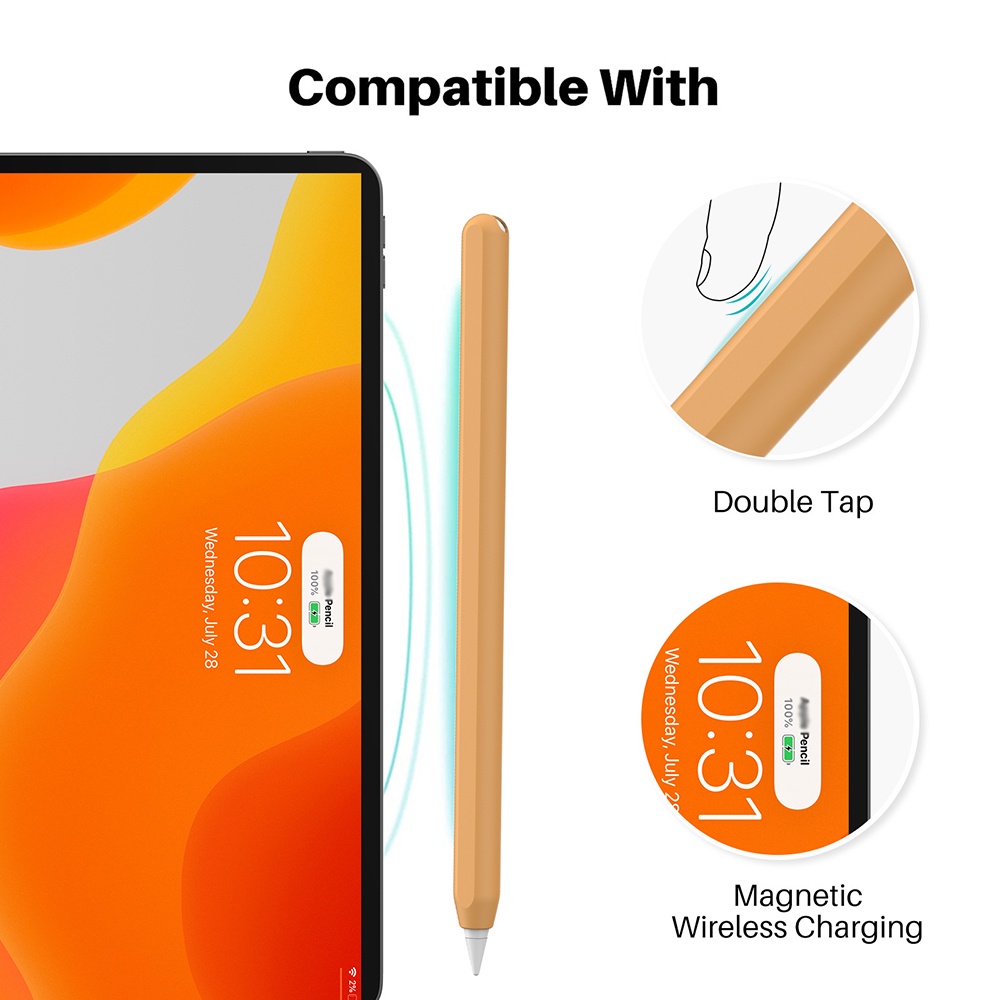 Ultra Thin Silicone Pencil Case Compatible With Apple Pencil Pro & 2nd ...