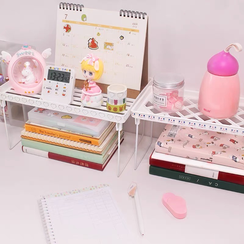 A15 COD【Manila】Foldable Desktop Storage Rack Desk Rack Organizer ...