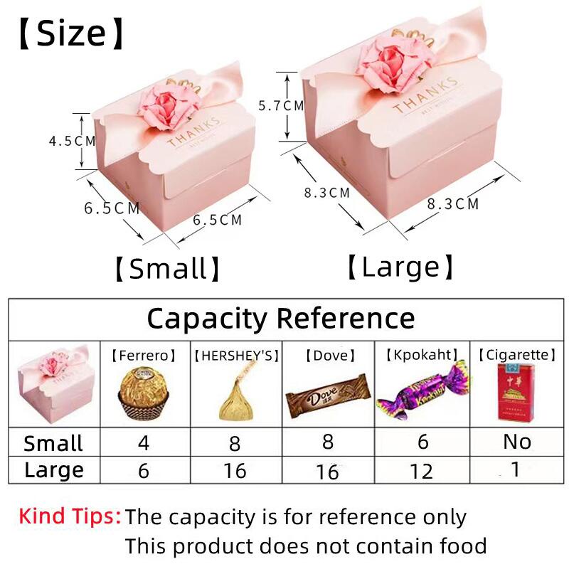 Square Candy Box Gift Boxs Beautiful Wedding Candy Box Packaging Box ...