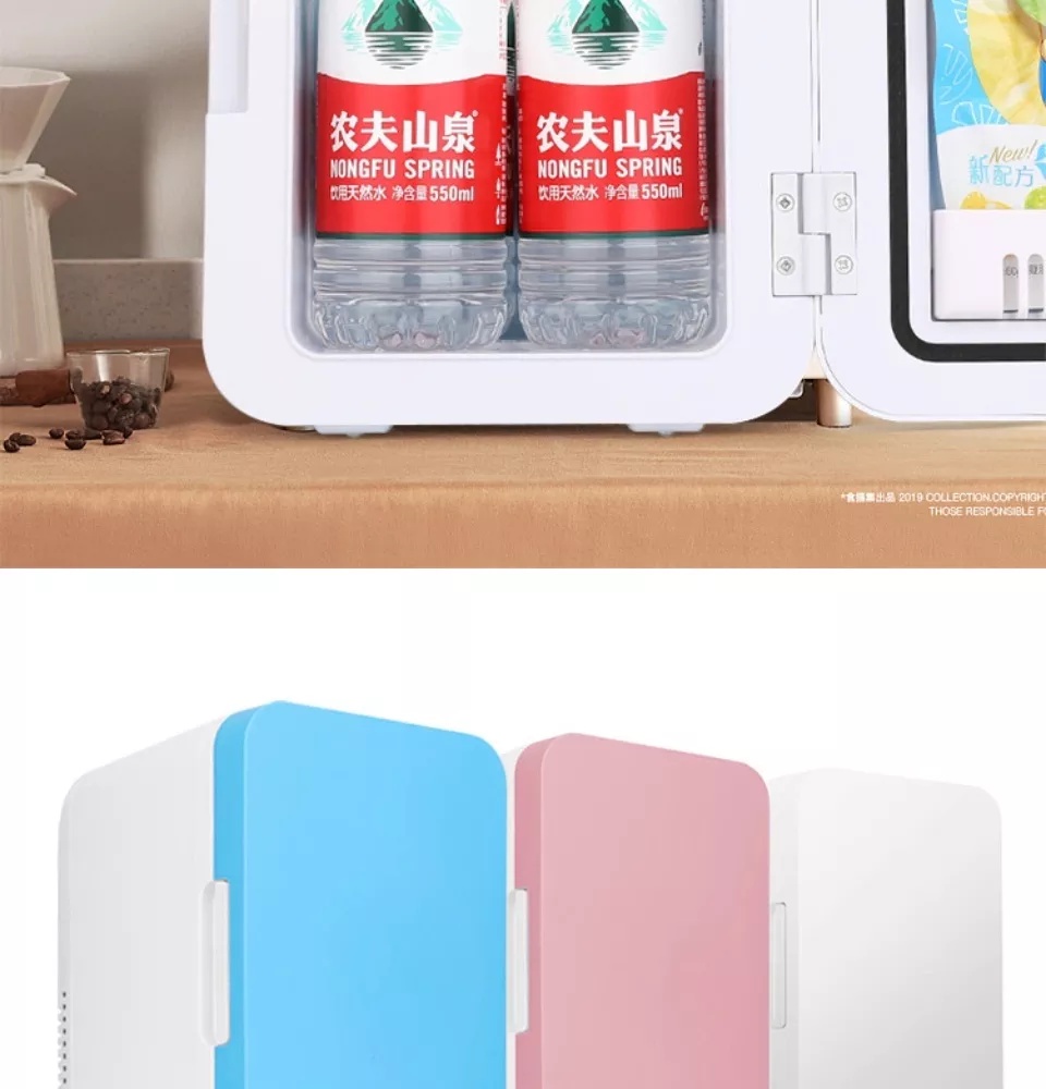 8L Mini Fridge Refrigerator Household and Car Mini Refrigerator Food ...