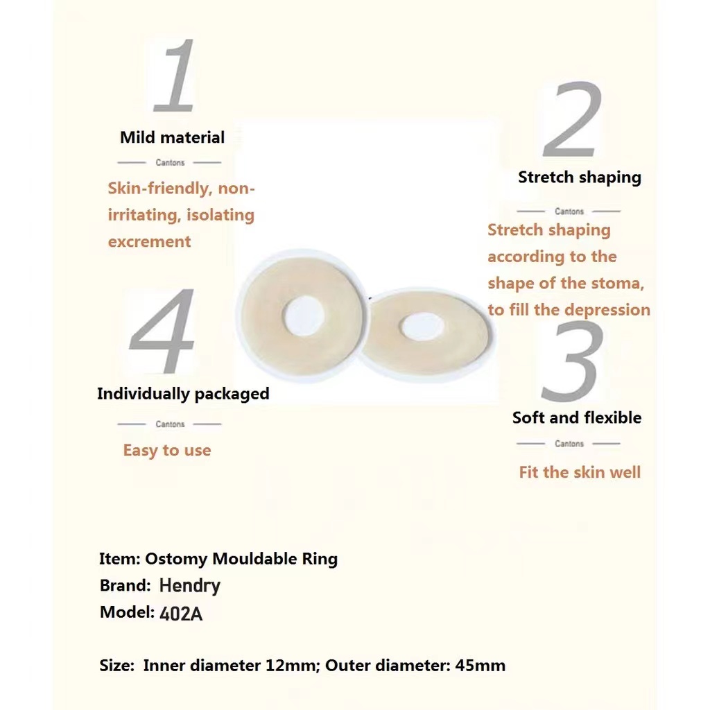 2/5/10Pcs Ostomy Paste Ring Baseplates Stoma Leakproof Ring Leakage ...