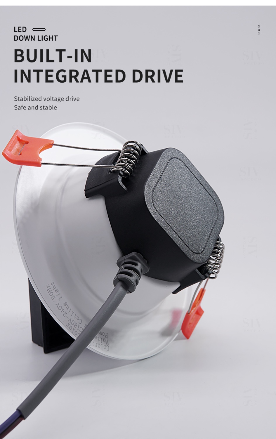 Siv Ceiling Led Panel Light Down Pin 3 Color Temperature 2 Years ...