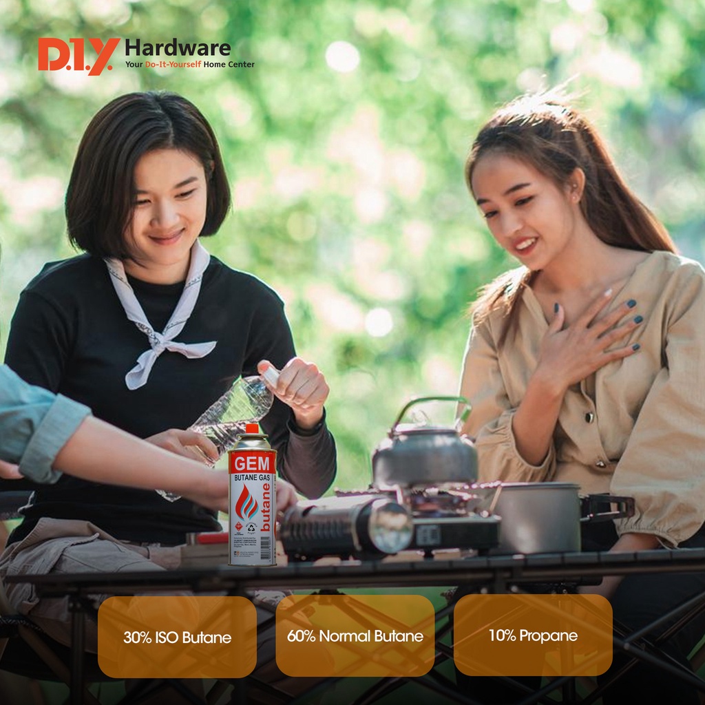 Gem Butane Gas 250g for Portable Gas Stove | Shopee Philippines
