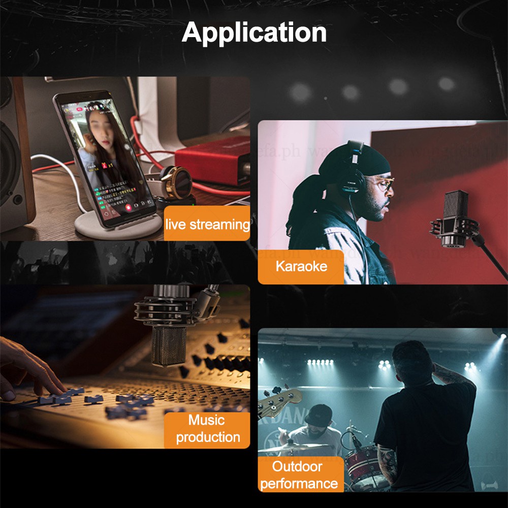 Popcorn LCT240 Premium High-Frequency Microphone with V8S sound card ...