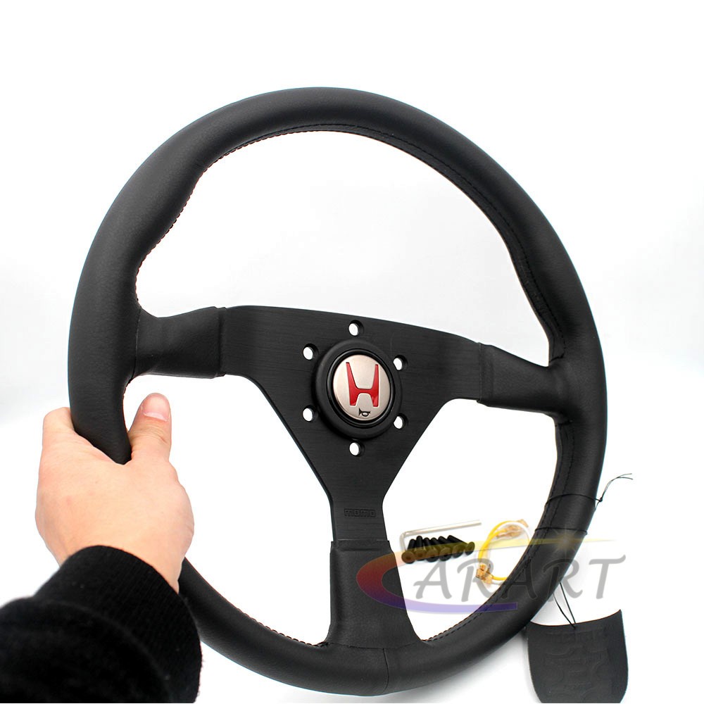 Honda Red H logo v1 Italy style car racing drift sport universal 14inch ...