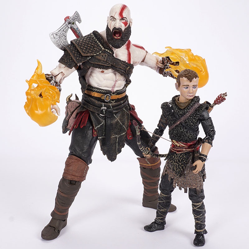 NECA Classic Game Ultimate God of War Action Figure Kratos Atreus Ghost ...