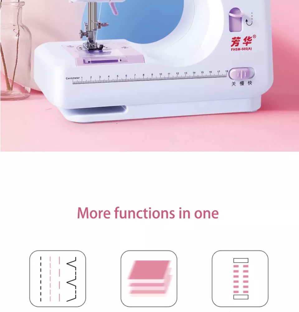 【Hot Sale】Sewing Machine Portable with Foot Pedal Mini Electric ...