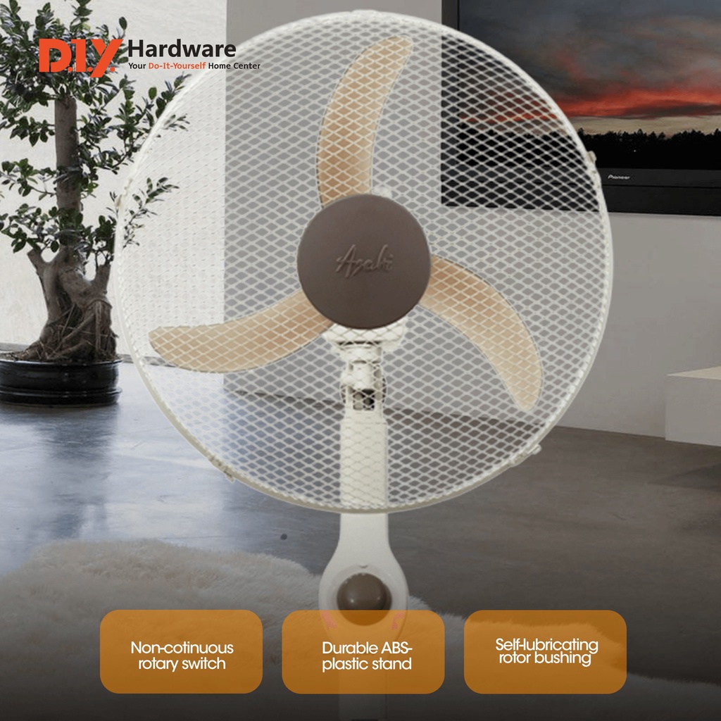 Asahi Stand Fan 16 inch BG-6026 Children Safe Electric Fan | Shopee ...