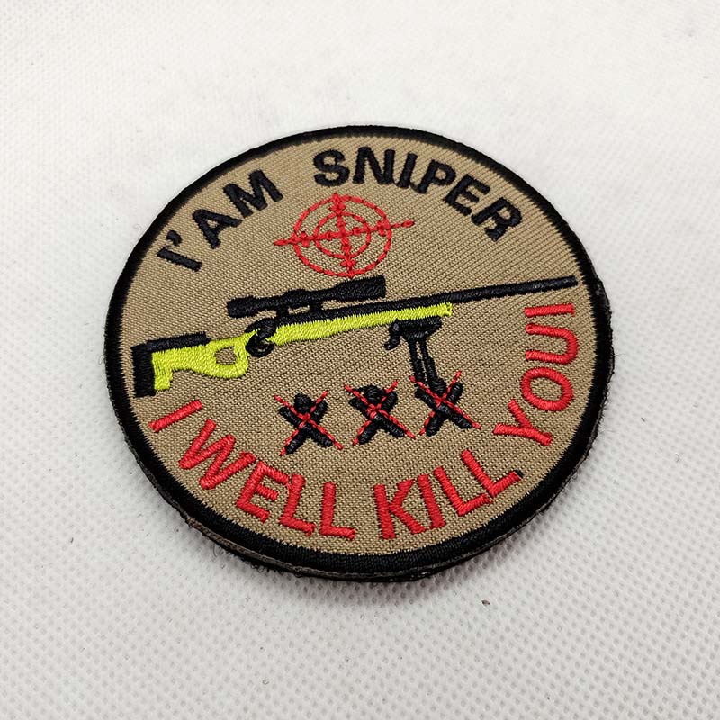 I'AM SNIPER,TRUNK MONKEY Tactical Patch Emblem Embroidery,Armband Badge ...