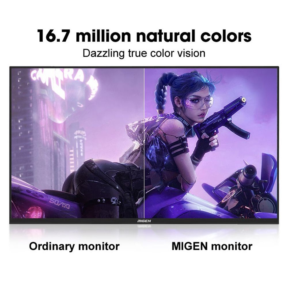 EasyPC | Migen N2468 24 inch Monitor, IPS Display , FULL HD, 75hz ...