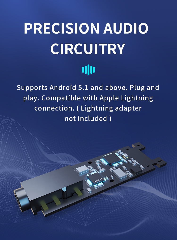 7HZ SEVENHERTZ 71 Portable Headphone Amplifier DAC Dongle with AK4377 ...