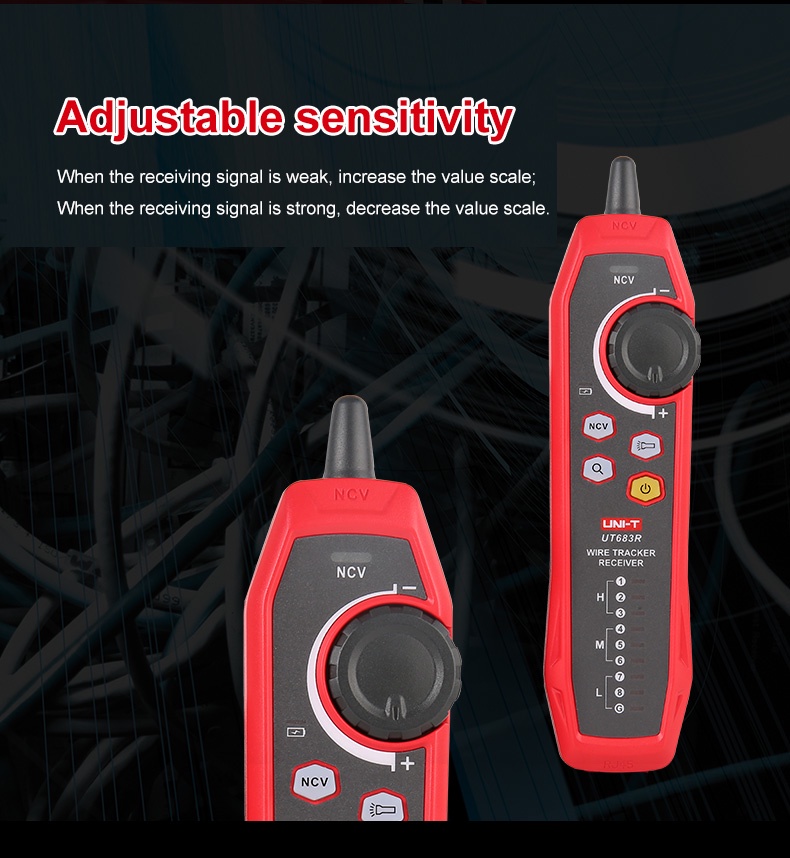 UNI-T UT683KIT Lan Tester Network Wire Tracker Cable Tracker RJ45 ...