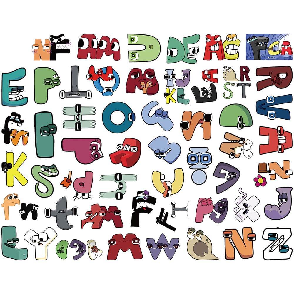 [Large sticker]52pcs Alphabet lore Sticker Cartoon Game Anime for Car ...