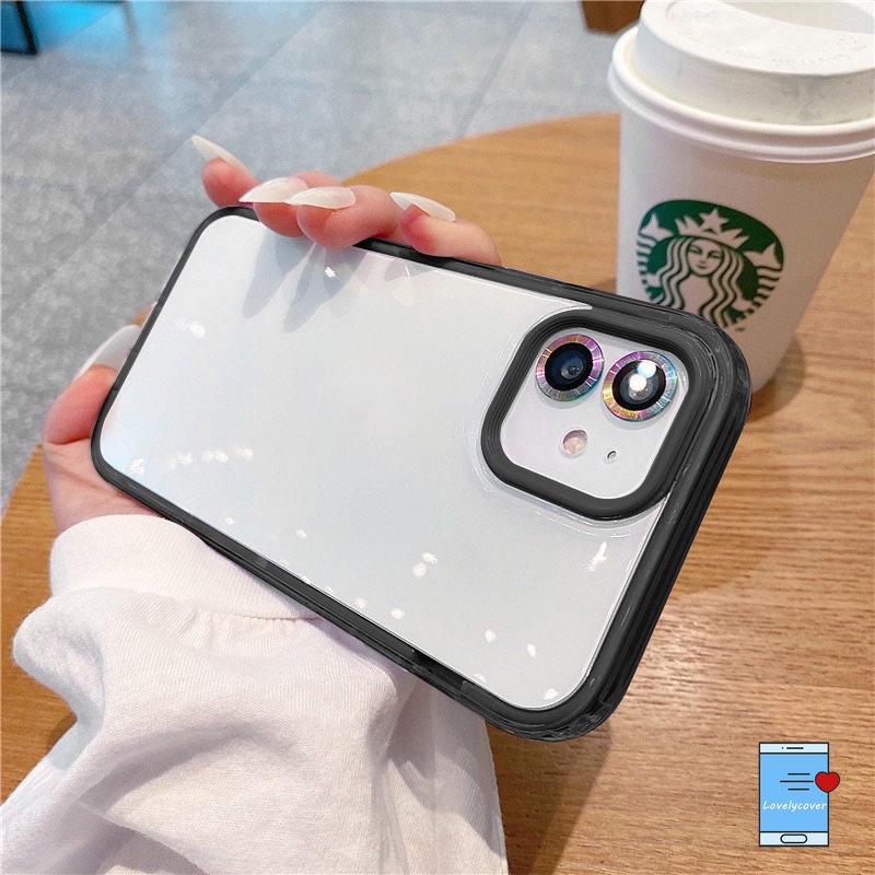 3-in-1 Simple Macaron Transparent Shockproof Case Realme C12 C35 C3 ...