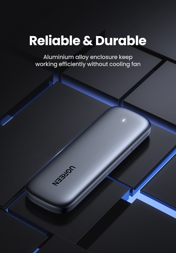 UGREEN M2 SSD Case Enclosure M.2 to USB Type C 3.1 Adapter For PCIE ...