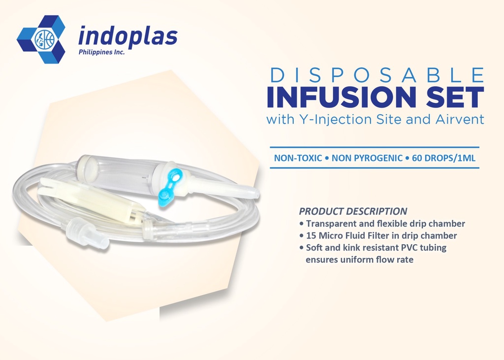 Indoplas Infusion Set - Microset (60 Drops) 1 Piece | Shopee Philippines