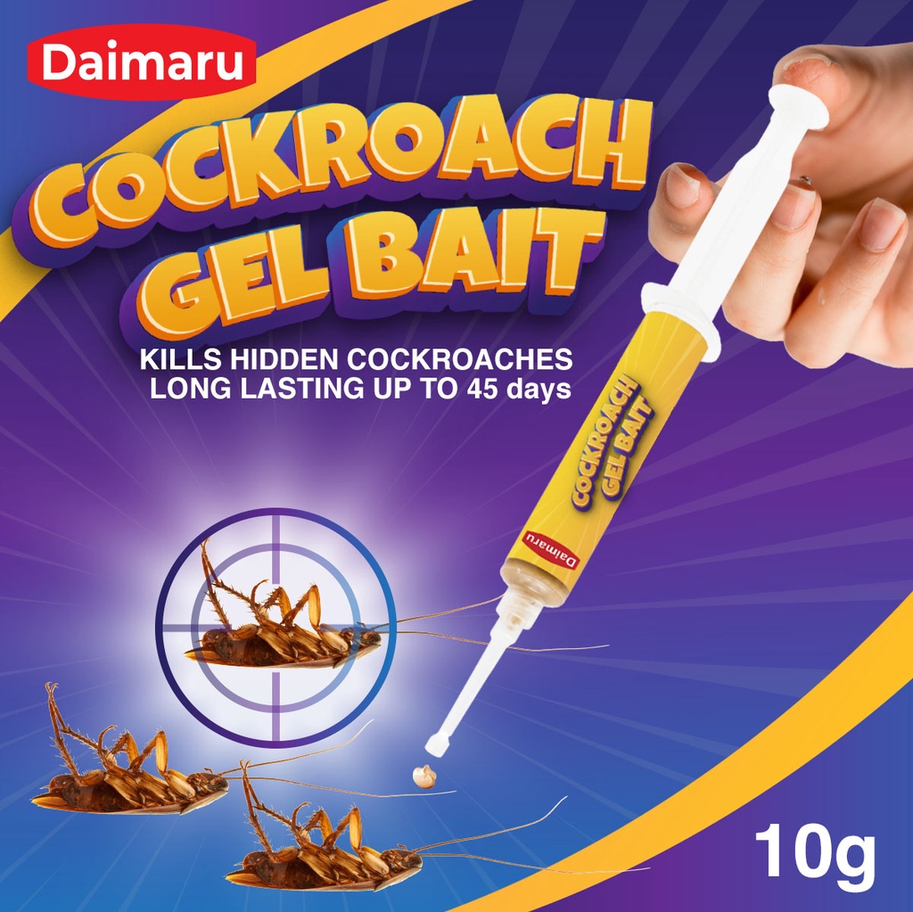 Daimaru Cockroach Killing Gel Bait | Roach Ipis Killing Gel for Indoor ...