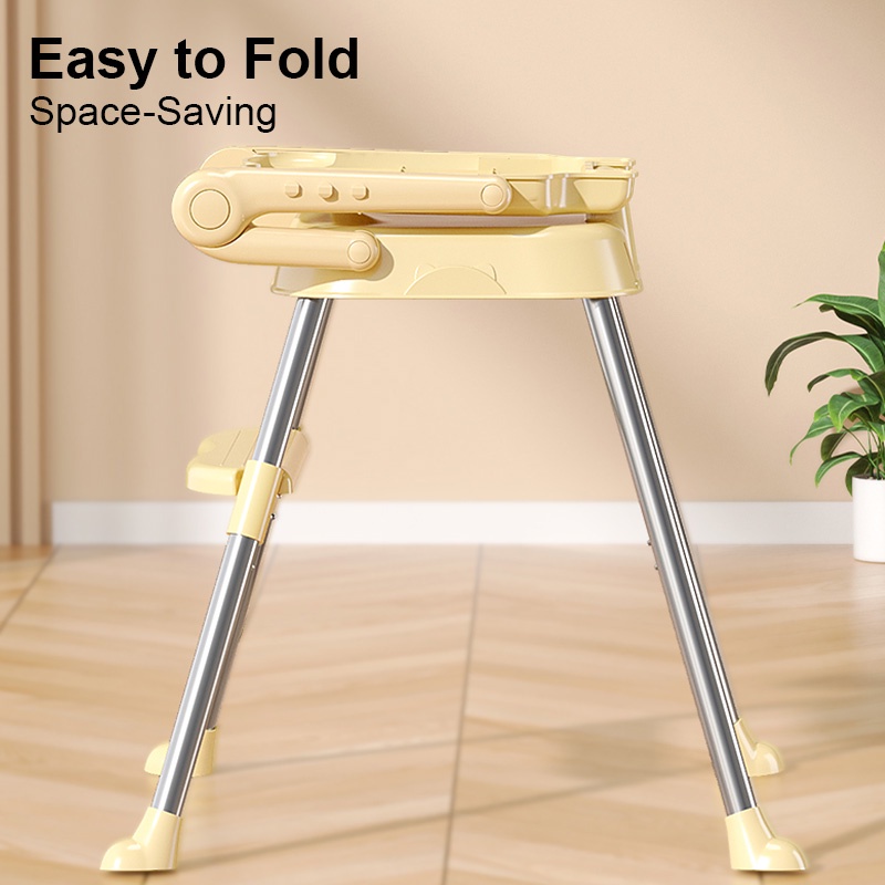 【Free Shipping】High Chair for Baby Foldable Baby Chair 3-Level ...