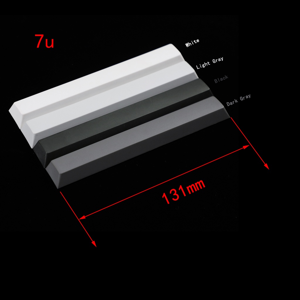 YMDK Cherry Profile 7U White Black-gray Dark Gray Thick PBT Blank ...