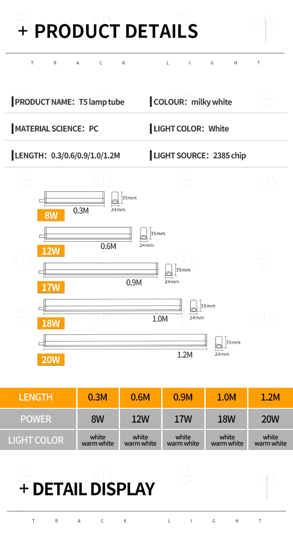 Siv High Grade T5 Led Tube Light For Home, Office, Warehouse & Retail ...