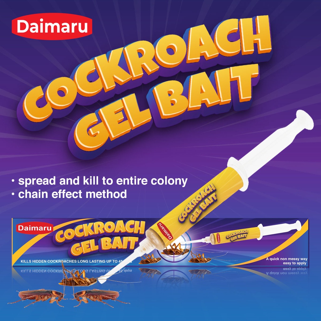 Daimaru Cockroach Killing Gel Bait | Roach Ipis Killing Gel for Indoor ...