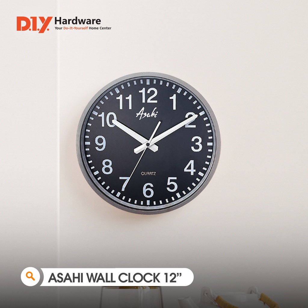 Asahi Wall Clock 12" 305mm With Battery Inside AD007027 | Shopee ...